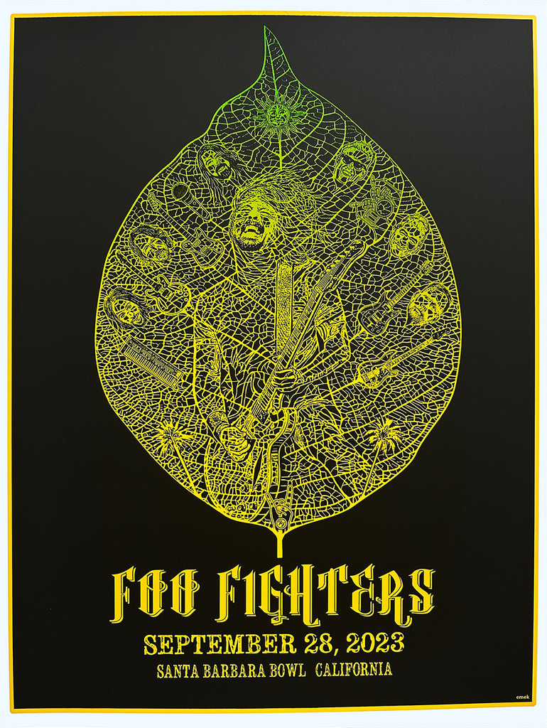 Foo Fighters "Fall" Leaf - Green – Emek Studios