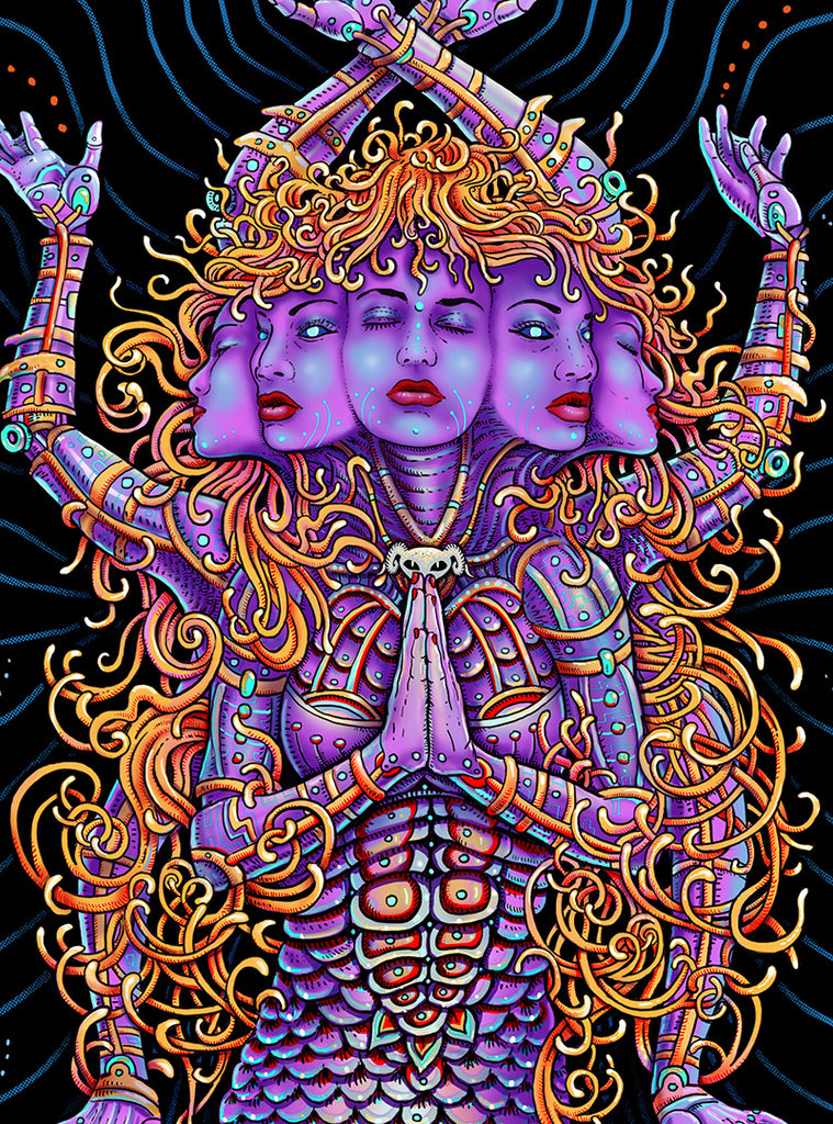 PUSCIFER "mermaid" 16" x 36" – Emek Studios
