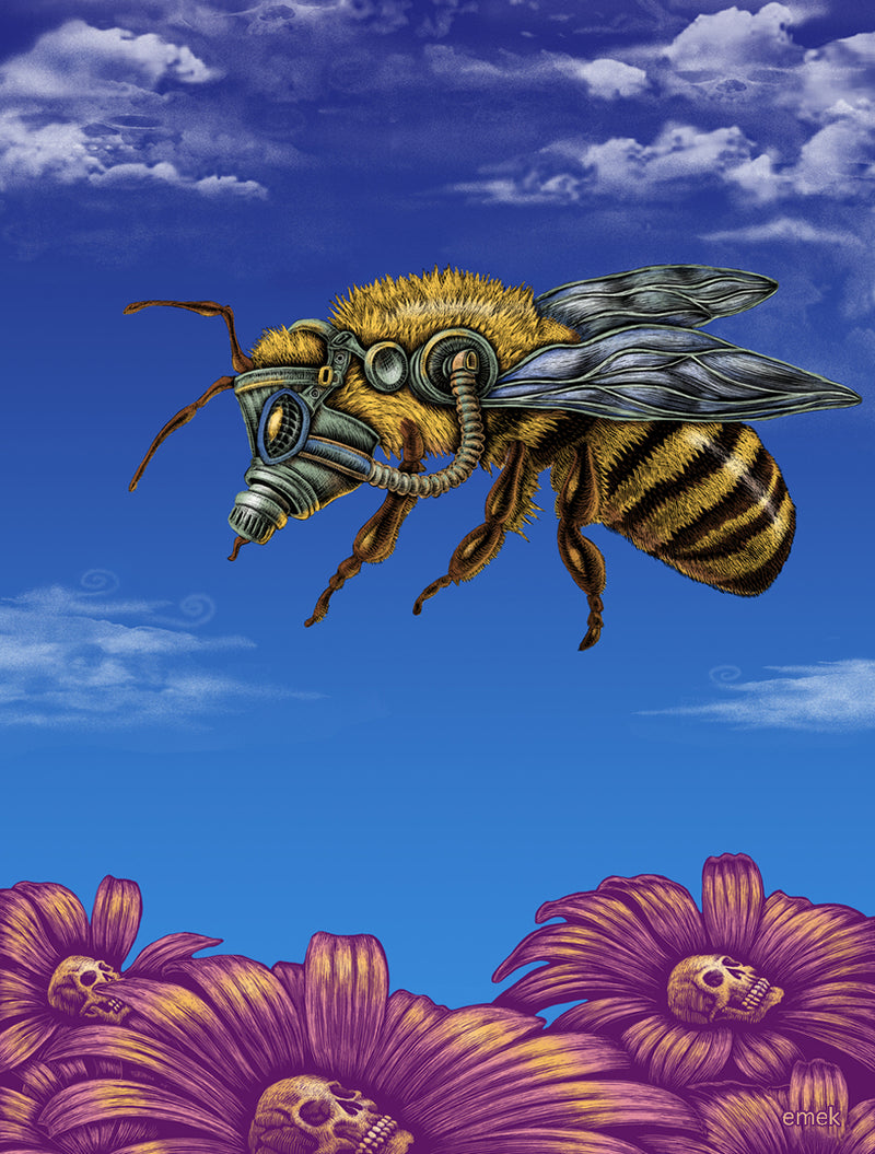 Endangered Bee • Mini Print – Emek Studios